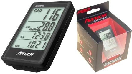 ATECH BS 20-BV-CA-RTC-FL-EL Wireless Bike Computer - Bicycle ...
