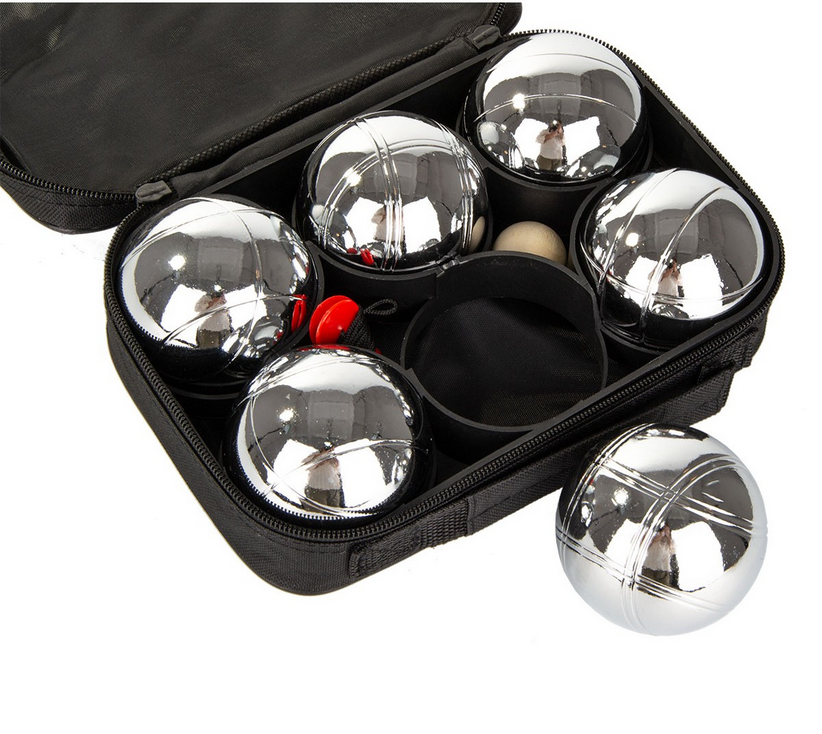 BOULE Boule Balls with Bag Set of 6 Metal Balls ENERO Petanque - Pub ...