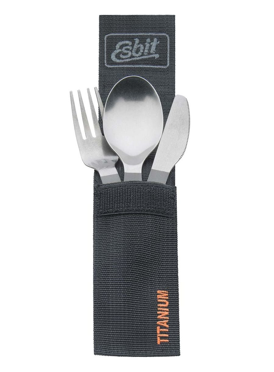 Esbit Titanium Lightweight Cutlery Set - Camping Equipment Camping and ...