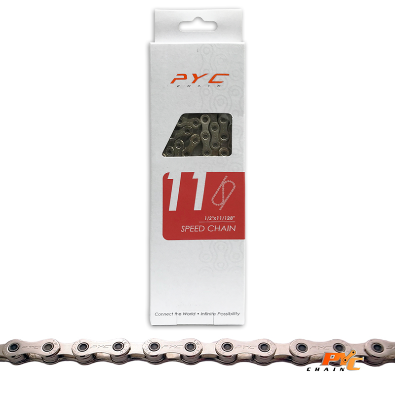 PYC BICYCLE CHAIN 11 SPEED 1/2 x 11/128 Inch - 116L - 5.4 mm - Chains ...