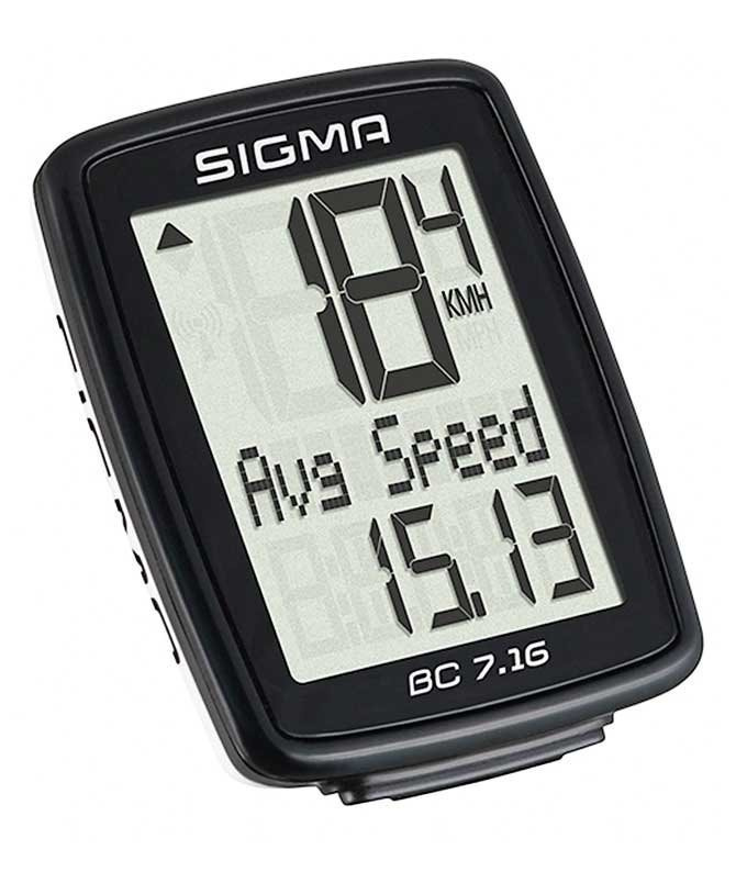 Sigma BC 7.16 Bicycle Computer - Bicycle Accessories Speedometers Wired ...