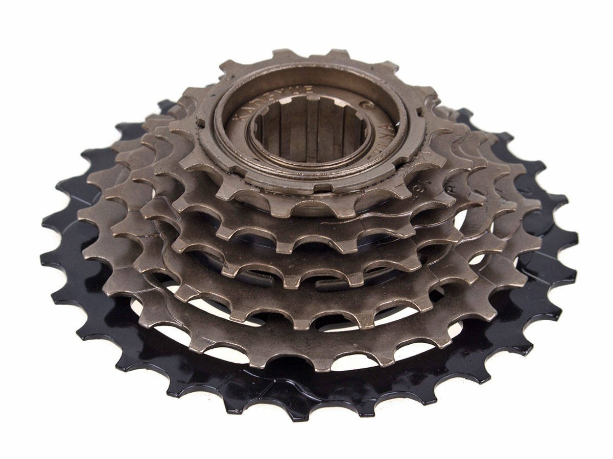 Verso 6-speed Freewheel 14-28T index Black - Brown - Freewheels Bike ...