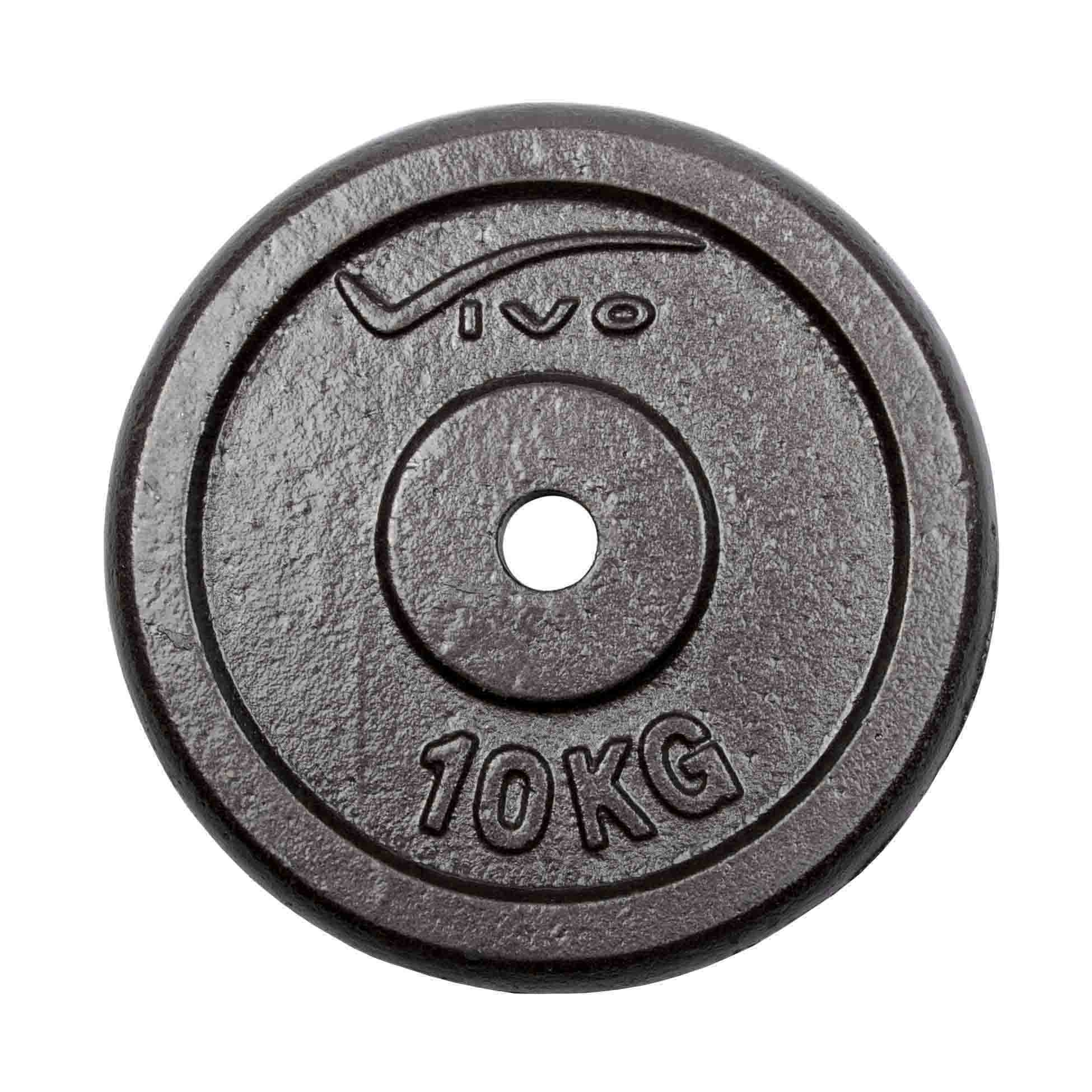 Weight Plate 10 kg Black 29 mm Hole Weight Lifting Plate Weight Disk ...